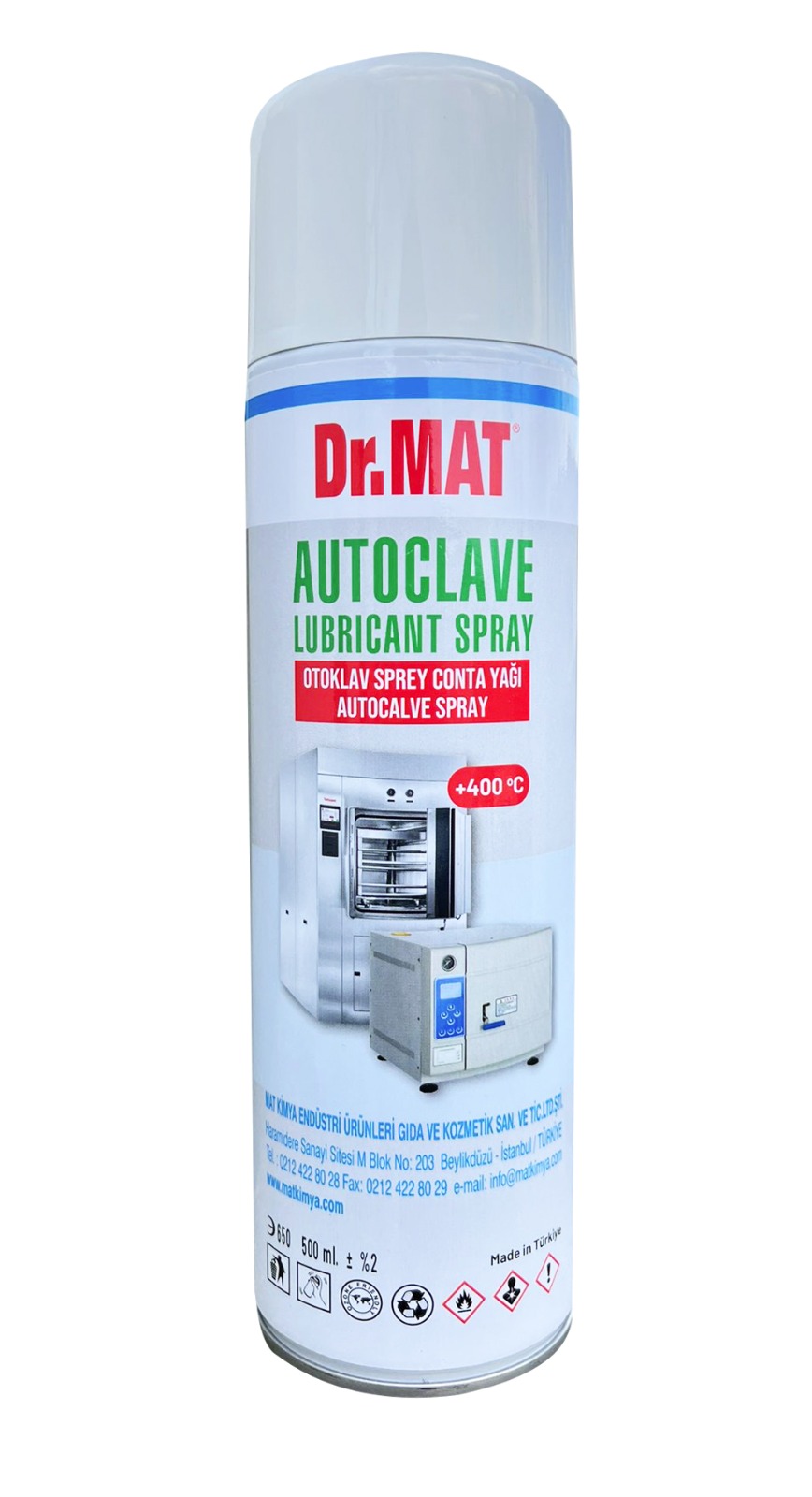 Dr.MAT AUTOCLAVE SPREY LUBRİCANT CONTA YAĞI 500 ML - Dr. MAT
